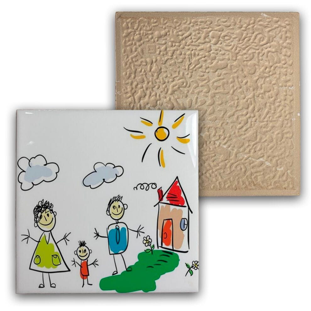 Custom Design Ceramic Tile 152 x 152 mm Set of 2 - Customiser