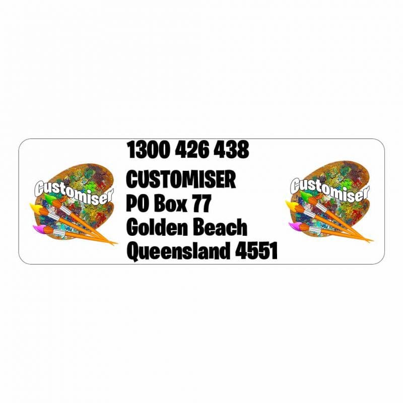 Return Address Label Small Printed Sheet 99 1mm X 34 0mm Sheet 